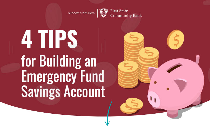 Infographic: 4 Tips for Building an Emergency Fund